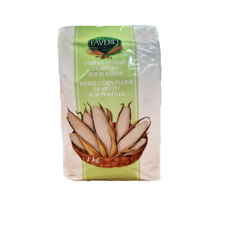 Farine de Maïs Fioretto Blanche (verte) - 1kg - Favero